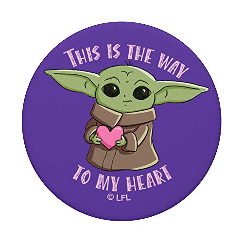 The Mandalorian the Child This is the Way to My Heart PopSockets PopGrip: Swappable Grip for Phones & Tablets