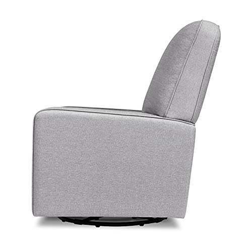 DaVinci Perry Swivel Glider in Misty Grey, Greenguard Gold Certified