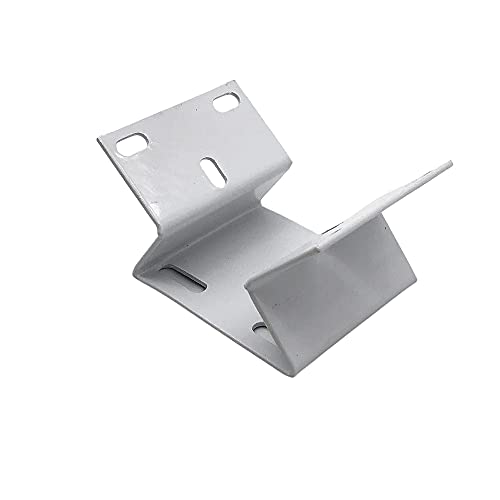 OwlCat CCTV Video Surveillance Camera Mounting Bracket Vertical Wall Corner Right Angle Plate Supporting Holder Crane Metal Black White (White Mount), 77mm(W) x 65mm(L) x 53mm(H), XM-White