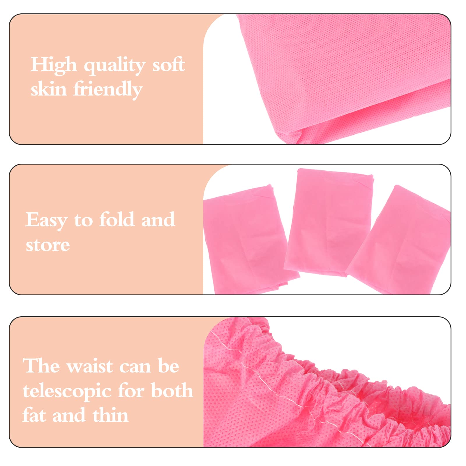 kekafu 10 Pcs Disposable Robes for Spa Wrap Robe Disposable Spa Wrap Non-Woven Body Wrap with Adjustable Closure Spa Wraps for Women Robes Beauty Sweat Steaming