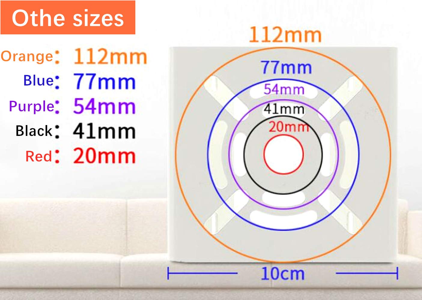 BeElion 2-Set Universal Vertical Pole Mount Adapter with 4 Loops(Φ100mm), Wall Mounting Bracket for CCTV Security Camera PTZ Dome Vertical Pole Mounting Bracket