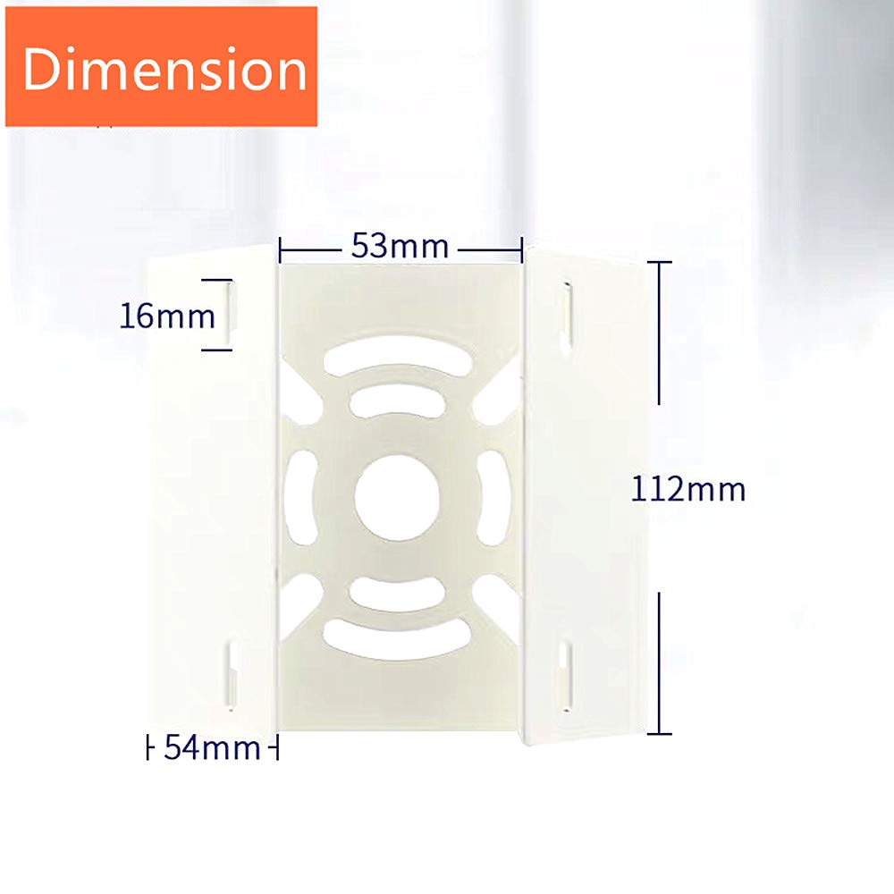 BeElion 2-Set Universal Vertical Pole Mount Adapter with 4 Loops(Φ100mm), Wall Mounting Bracket for CCTV Security Camera PTZ Dome Vertical Pole Mounting Bracket
