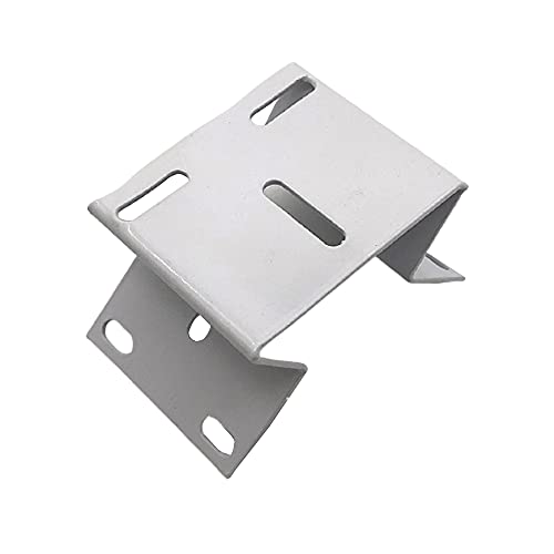 OwlCat CCTV Video Surveillance Camera Mounting Bracket Vertical Wall Corner Right Angle Plate Supporting Holder Crane Metal Black White (White Mount), 77mm(W) x 65mm(L) x 53mm(H), XM-White