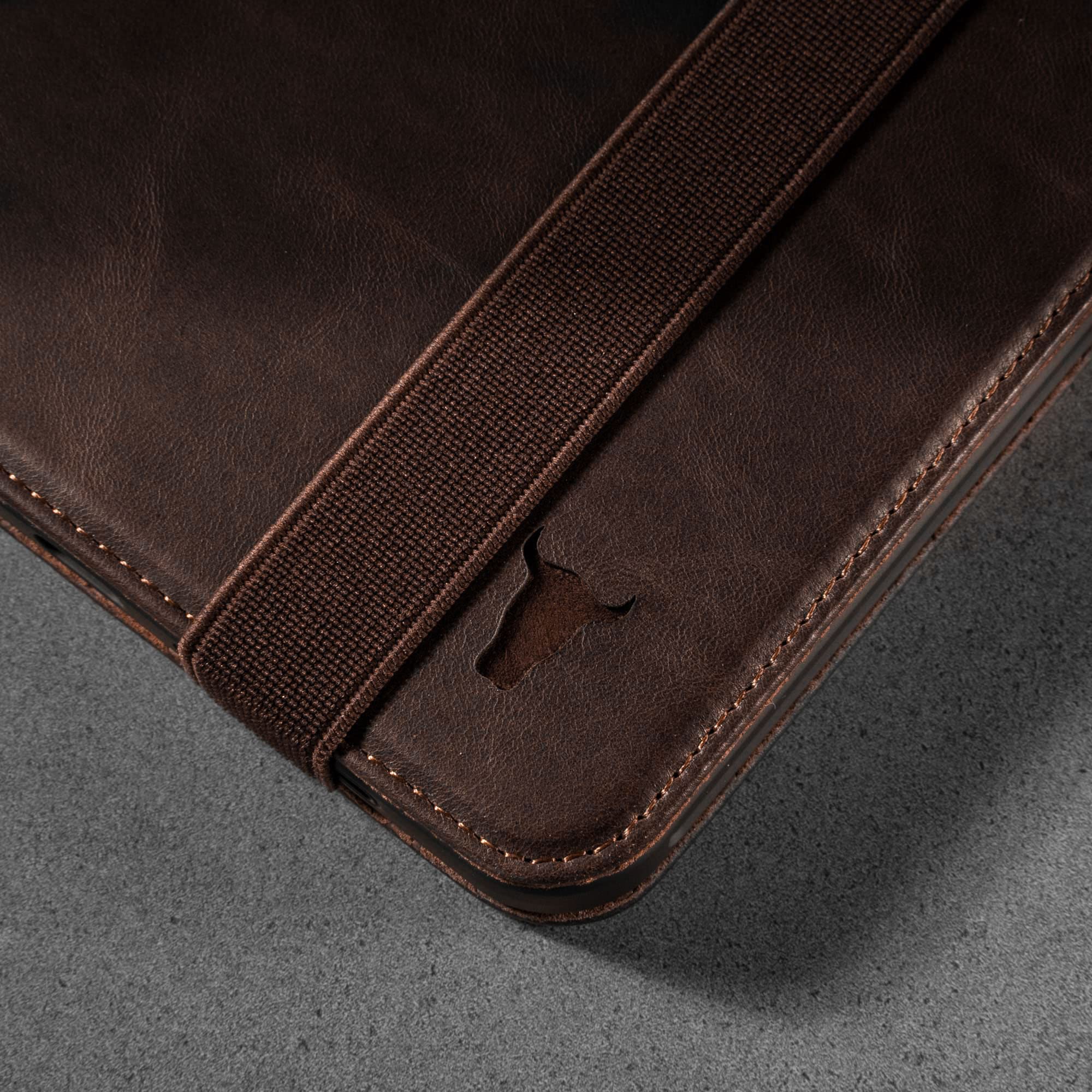 TORRO Case Compatible with iPad Mini 7/6 β Genuine Leather iPad Mini 7th / 6th Generation (2024/2021) Cover with Stand Function, Apple Pencil Connectivity and Wake Sleep Function (Dark Brown)