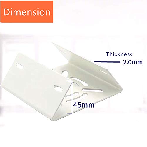 BeElion 2-Set Universal Vertical Pole Mount Adapter with 4 Loops(Φ100mm), Wall Mounting Bracket for CCTV Security Camera PTZ Dome Vertical Pole Mounting Bracket