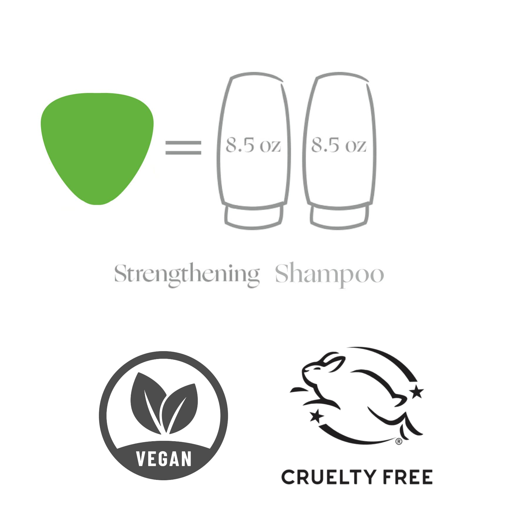 Peach not Plastic Shampoo Bar - Strengthening for Damaged & Split-prone Hair | Leaves Hair Strong and Healthy | Plant Based, Vegan & Eco Friendly | 3.0oz