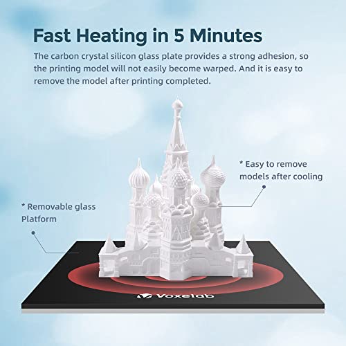 Voxelab Aquila C2 3D Printer, Fully Open Source FDM DIY Printers with Removable Build Surface Plate and Resume Printing Function, Print Size 220x220x250mm