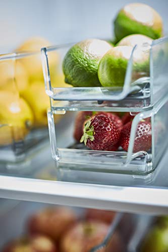 Spectrum Diversified Hexa in-Fridge Small Refrigerator Bin for Storage and Organization of Fruit Vegetables Produce and More, 8.5 x 4 x 2.25, Clear Frost