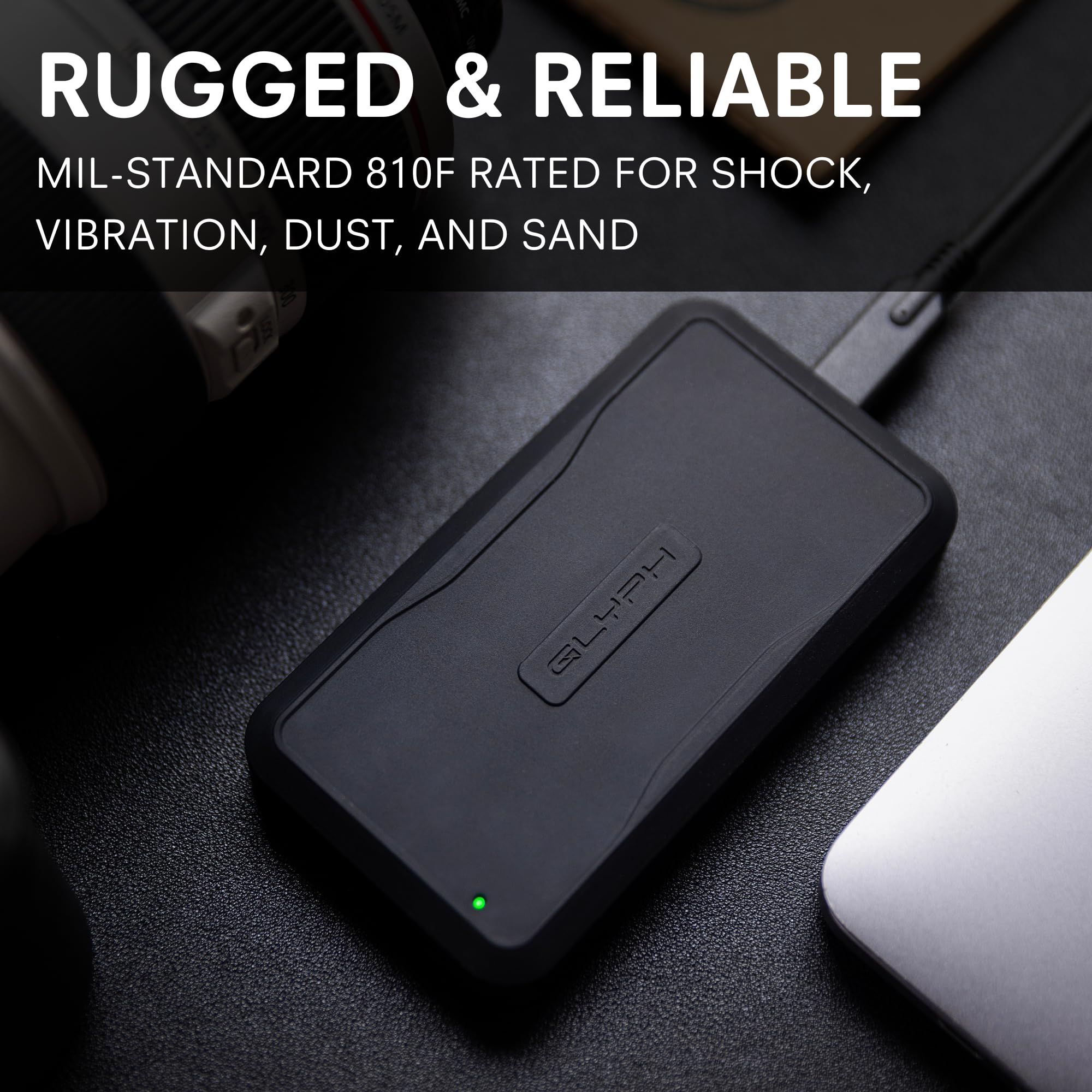 Glyph Production Technologies Atom Pro 2, External NVMe Solid State Drive (SSD), Thunderbolt 3 (8TB)