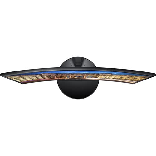 Samsung CF390 27" Curved Monitor – LCD FHD, 16:9, 1920x1080, HDMI, VGA, VESA, Eye Saver & Flicker-Free Tech – Boomph's Comprehensive Ultimate Performance Cloth Solution for Your Workspace