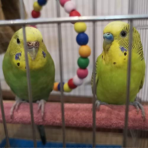 7 Pack Bird Cage Perch, Parrot Stand Wood Paw Grinding Stick for Conures Budgies Parakeet Cockatiel Conure