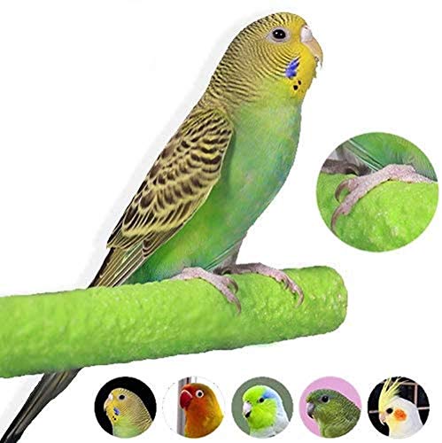 7 Pack Bird Cage Perch, Parrot Stand Wood Paw Grinding Stick for Conures Budgies Parakeet Cockatiel Conure