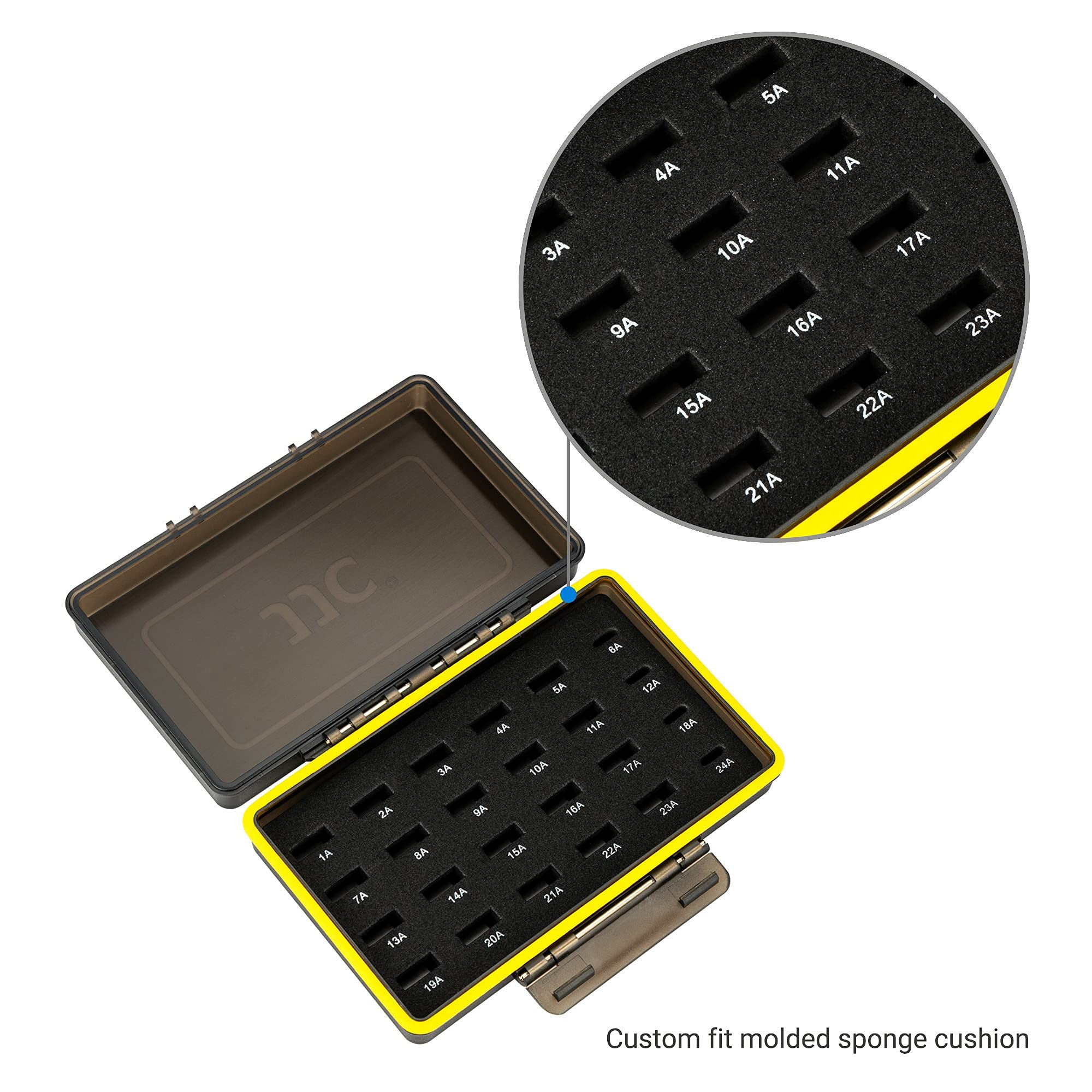 20 USB A + 4 USB C Slots 1" Mini USB Device Anti-Lost Storage Holder Case for PC Laptop Small USB Flash Drive Thumb Drive Dongle Adapter USB A C Converter Nano USB WiFi Adapters