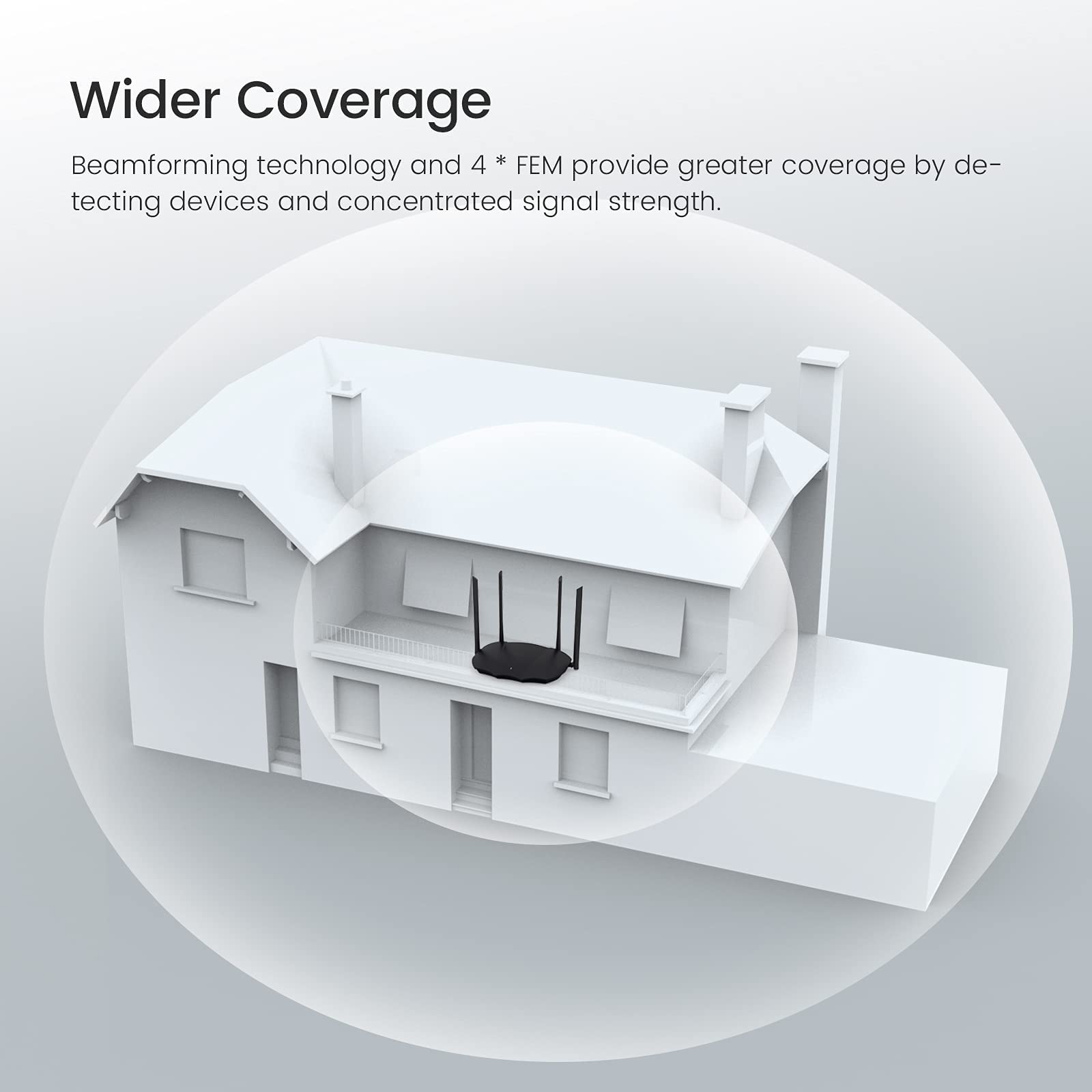 Tenda TX9 Pro WiFi 6 Router, AX3000 Dual Band Gigabit Smart 802.11ax Router, WPA3 Network Security, IPv6 Supported, Intel Chipset+OFDMA, Parental Control, TX9Pro.
