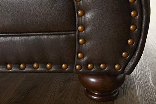 Roundhill Furniture Leinster Sofas, Espresso