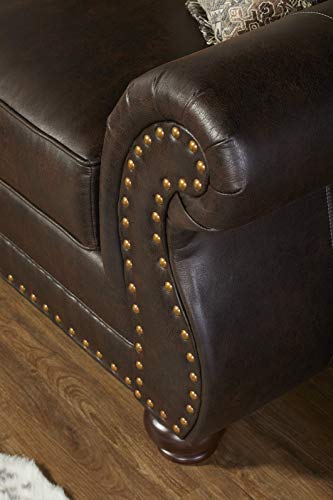 Roundhill Furniture Leinster Sofas, Espresso