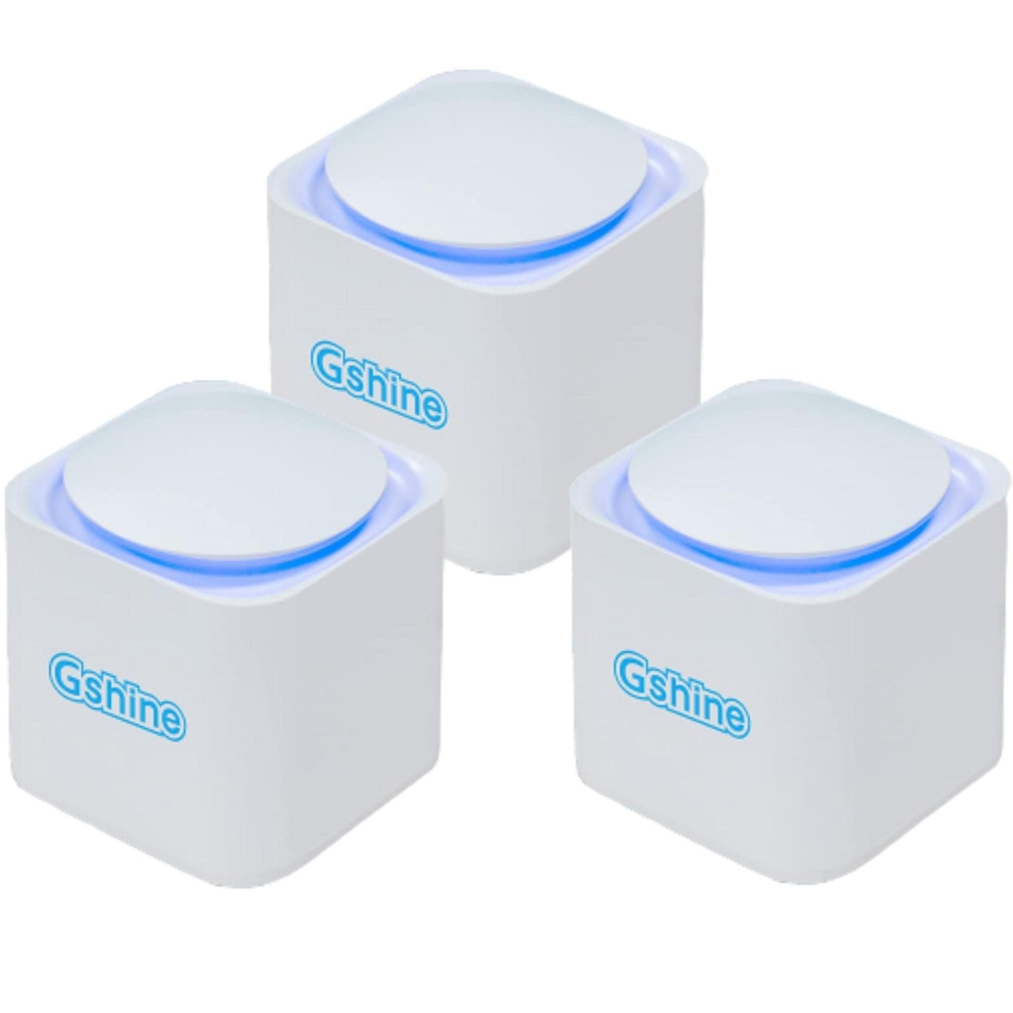 Gshine Cuka AC1200 Mesh Wi-Fi System Up to 5,500 sq. ft. Whole Home Coverage and 100+ Devices,WiFi Router/Extender Replacement, Anitivirus,Compatible with Alexa -3 Packs