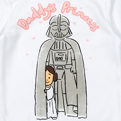 STAR WARS The Mandalorian Grogu Newborn Baby Girls 3 Pack Bodysuits Multicolor 0-3 Months