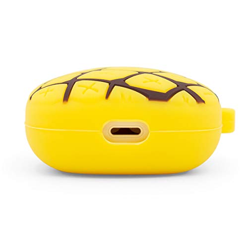 YONOCOSTA Cute Airpods Case, Airpods 2 Case, Pineapple Cool Funny 3D Fruit Shaped Full Protection Shockproof Soft Silicone Charging Case Cover Skin with Keychain for Airpods 1&2