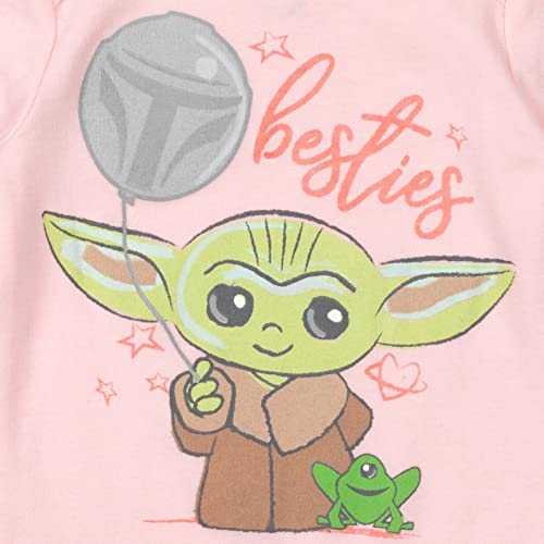STAR WARS The Mandalorian Grogu Newborn Baby Girls 3 Pack Bodysuits Multicolor 0-3 Months