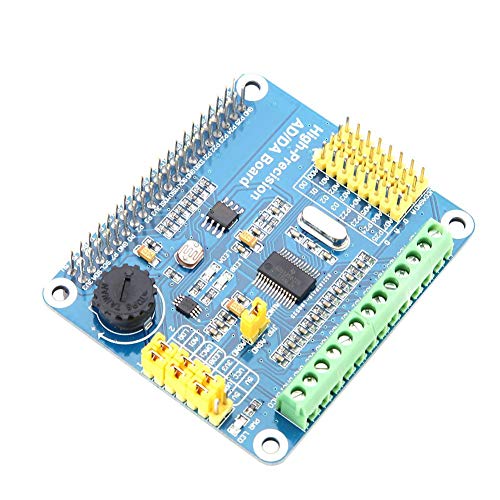 Davitu Motor Driver - High Accuracy AD/DA Expansion Board for Raspberry Pi A+/B+/2B/3B/3B+ Board