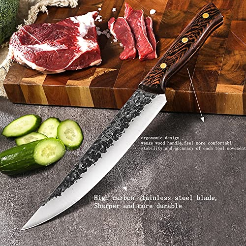 8 inch Chef Knife High Carbon Stainless Steel Knife,Fruit and Vegetable Cutting Chopping Carving Knives,with Gifted Box