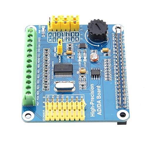 Davitu Motor Driver - High Accuracy AD/DA Expansion Board for Raspberry Pi A+/B+/2B/3B/3B+ Board