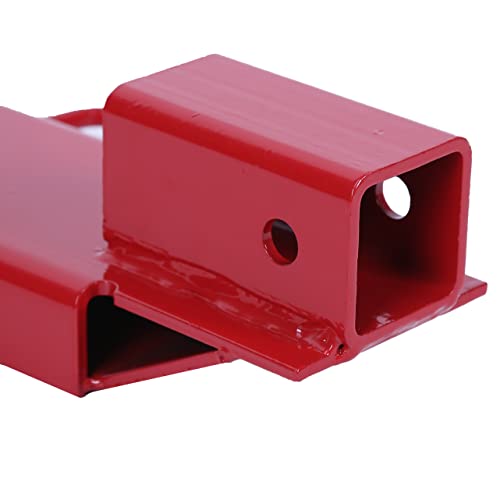 HECASA Clamp On Forklift 2" Hitch Receiver Pallet Fork Trailer Towing Adapter