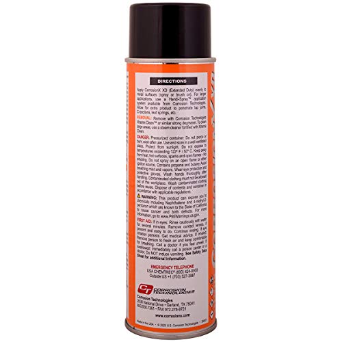 Corrosion Technologies CorrosionX XD Extended Duty 97102 (16 oz aerosol) – Medium Thickness Lubricant and Corrosion Preventive | Industrial Strength | Extended Resistance Against Weather and Saltwater