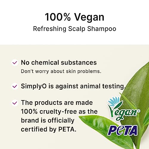 simplyO Refreshing Scalp Shampoo | Biotin & Panthenol I Dry, Itchy Scalp | Paraben-Free, Sulfate-Free I Green Breeze I 16.9 fl. oz