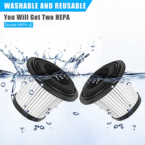 AUTOOMMO Car Vacuum Cleaner 5000PA Cordless Handheld Vacuum Cleaner 70W Portable Mini Car Vacuum Cleaner with Rechargeable 2x2000mAh Batteries for Car Home Interior Cleaning [Upgrade]
