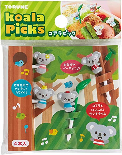 Torune Food Fork Picks Bento Lunch Accessories Koala Pick 4pcs