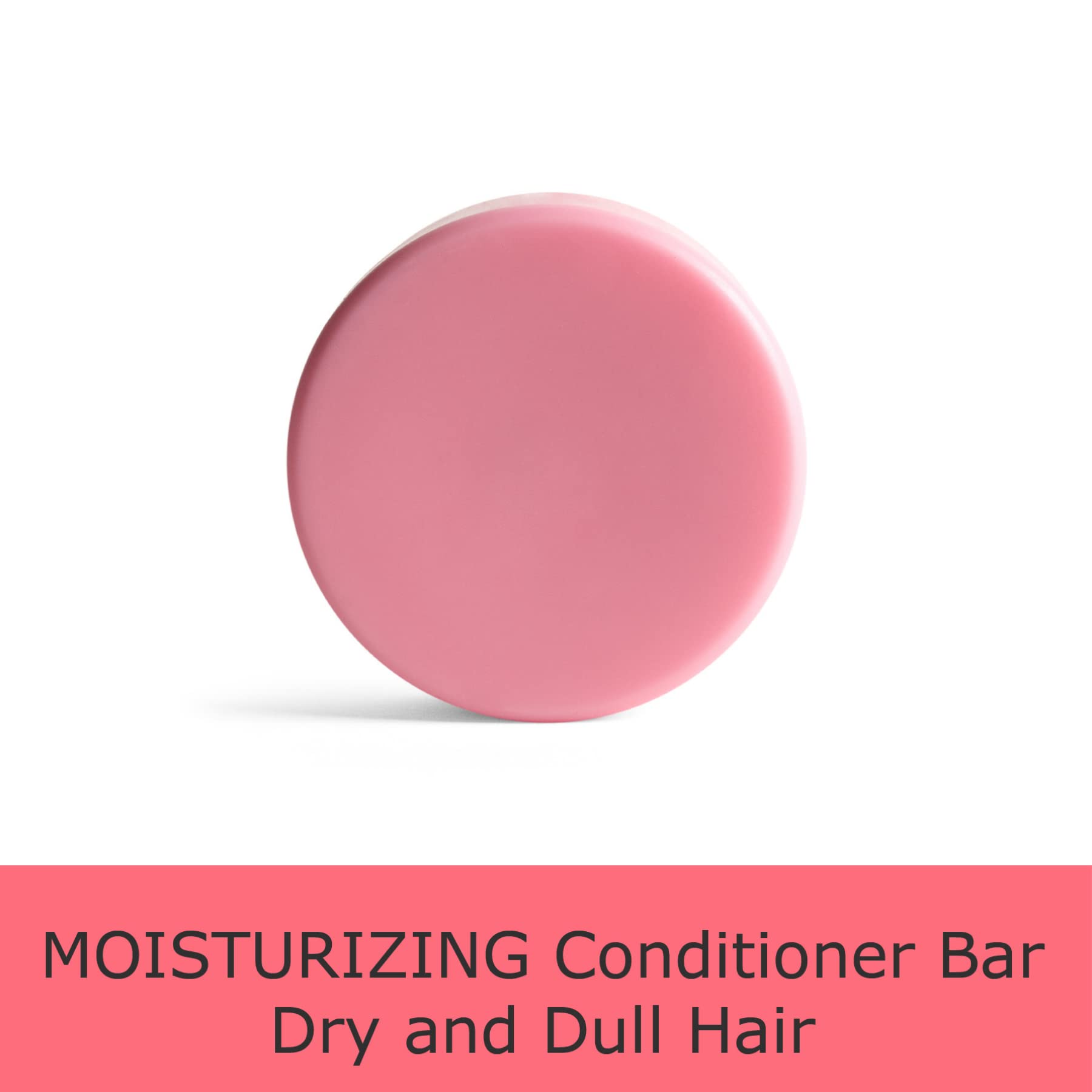 Peach not Plastic Conditioner Bar- Moisturizing for Dry, Damaged & Dull Hair | Leaves Hair Silky Soft | Plant Based, Vegan & Eco Friendly | 2.82oz