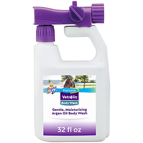 Farnam Vetrolin Body Wash Ultra-Hydrating Shampoo for Horses and Dogs 32 Ounces