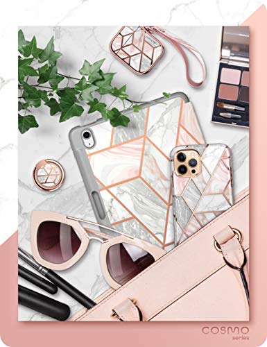 i-Blason Cell Phone Finger Ring Holder - Universal - Kickstand with 360° Rotation and 180° Flip Magnetic Car Mountable Compatible with iPhone 14/iPhone 13/Galaxy S23/Galaxy S22/Galaxy Z (Marble)