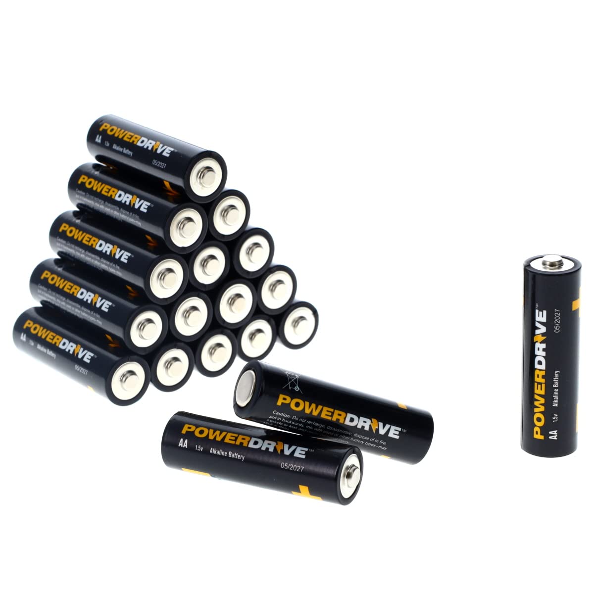 PowerDrive LDR618PK Alkaline AA Batteries - 18-Pack