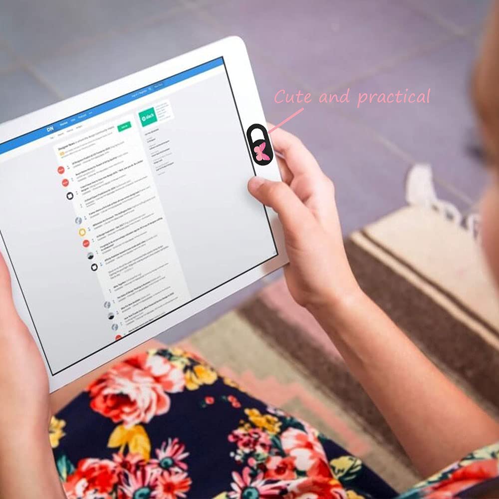 Webcam Cover Laptop Camera Cover Slide Cute 3 Pcs iPhone Front Web Cam Privacy Cover Sliders Clip Camera Blocker for Computer,Pc,Cell Phone,MacBook Pro,Ipad,MacBook,Mac,MacBook Air,iPhone X,Ipad Pro