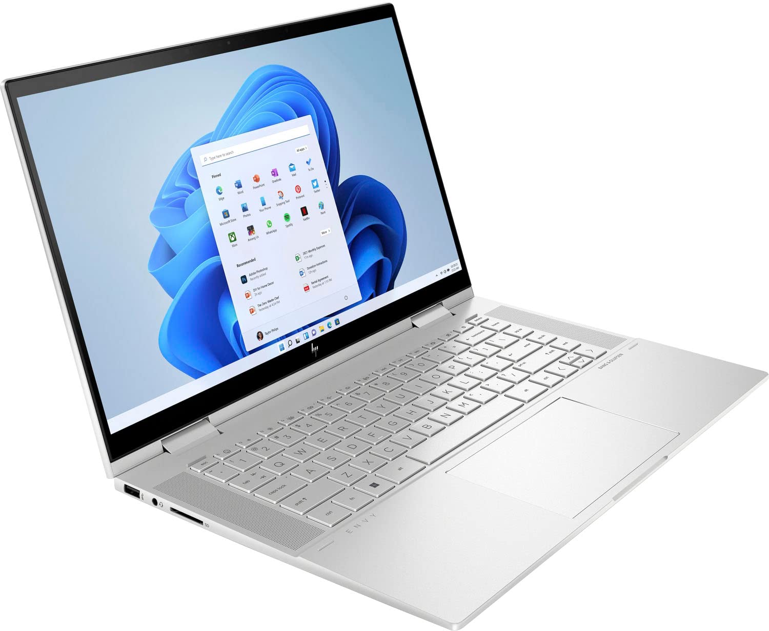 HP 2022 Envy X360 2-in-1 Laptop, 15.6" Full HD Touchscreen, 12th Gen Intel Core i7-1255U 10-Core Processor, 32GB RAM, 512GB SSD, Backlit Keyboard, HDMI, Windows 11 Home, Stylus Pen Included