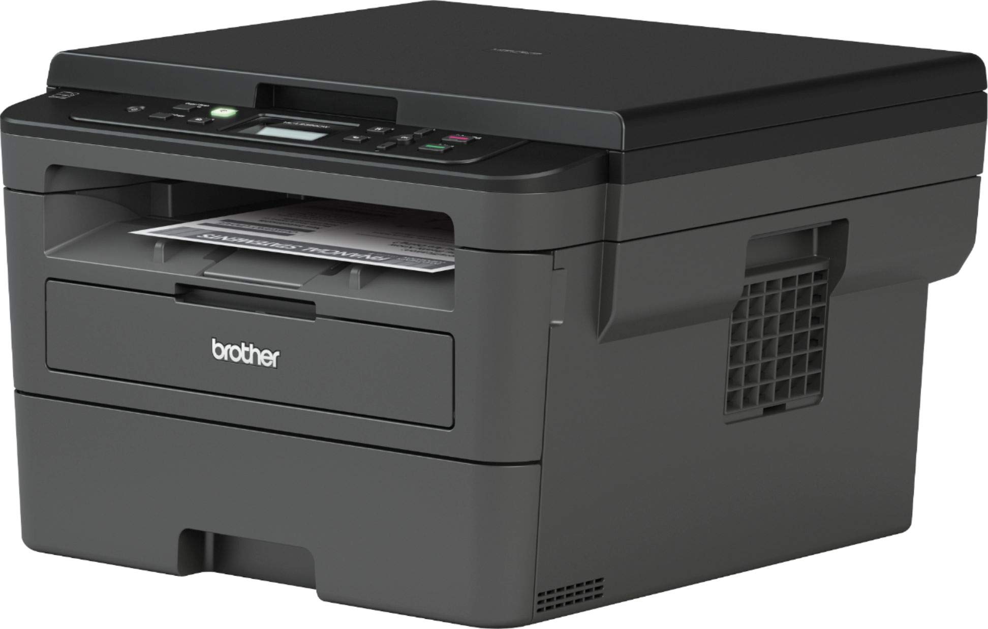 Brother HL-L2390DB Compact Monochrome Laser Wireless All-in-One Printer for Business Office - Flatbed Print Copy Scan - 32 ppm, Duplex Two-Sided Print, 250-Sheet, CBMOUN USB Printer Cable