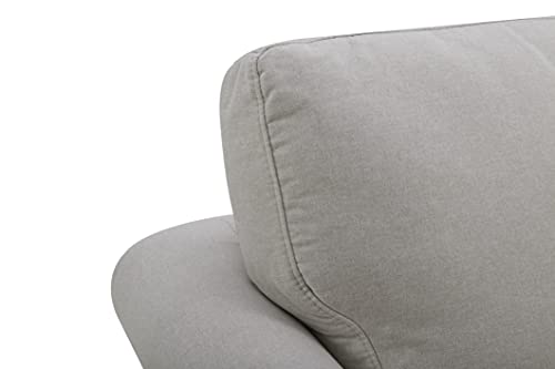 Amazon Brand – Stone & Beam Balkan Contemporary Rolled-Arm Sofa Couch, 91"W, Chalk