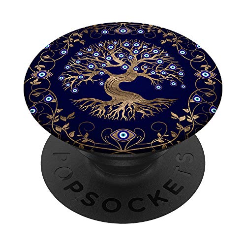 Tree of Life Evil Eye Ornament PopSockets PopGrip: Swappable Grip for Phones & Tablets