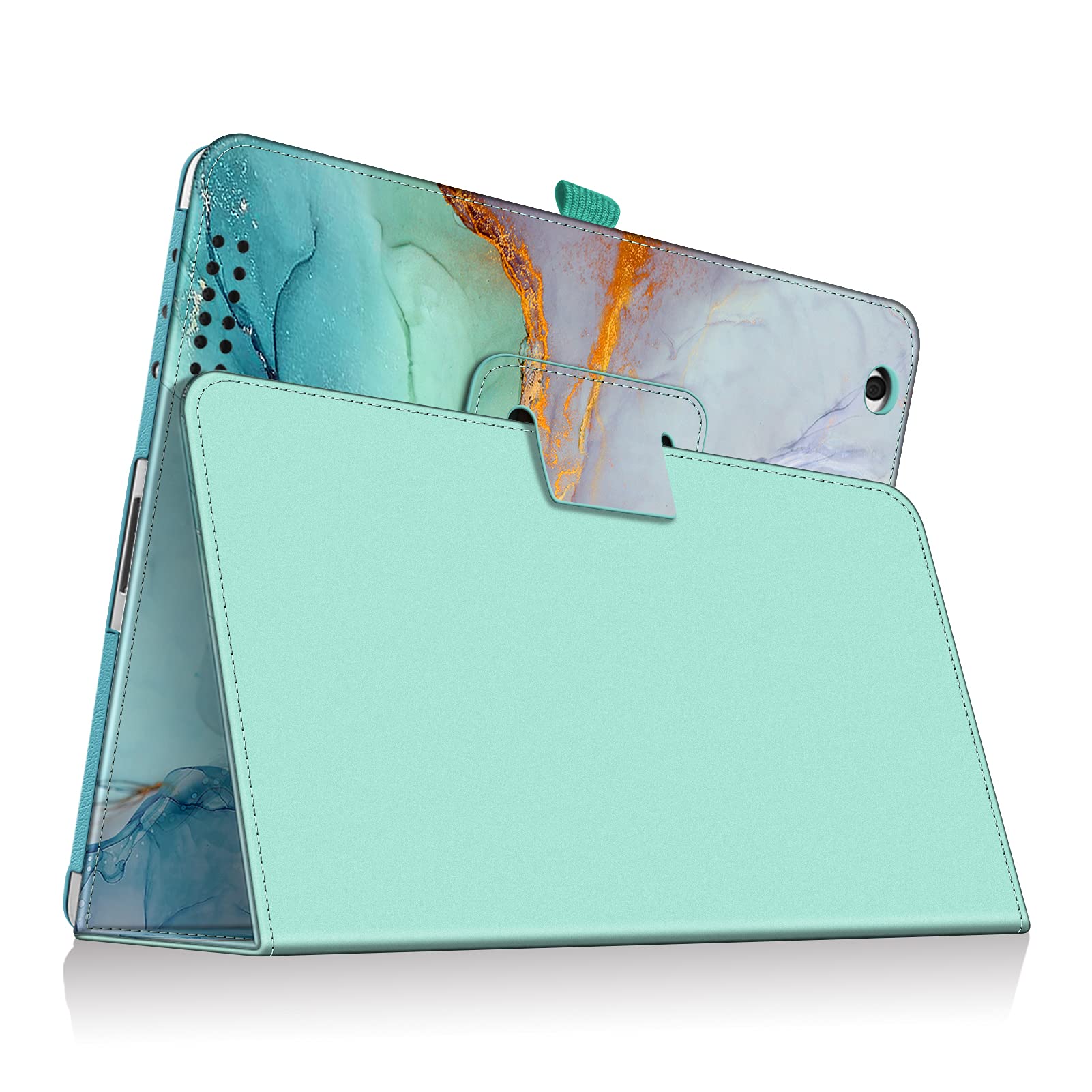 Fintie Folio Case for iPad 4th Generation (2012 Model), iPad 3rd Generation (2012 Model), iPad 2 (2011 Model) 9.7 inch Tablet - Smart Stand Protective Cover with Auto Sleep Wake, Emerald Marble