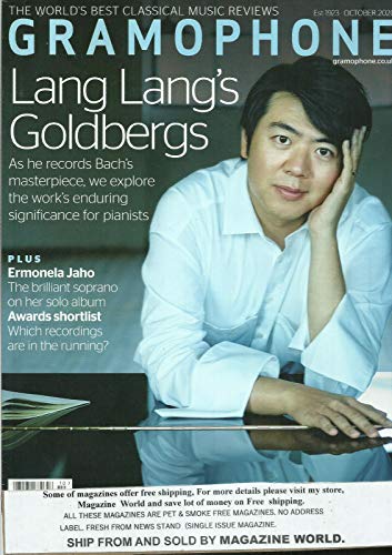 GRAMOPHONE MAGAZINE, THE WORLD'S CLASSIC MUSIC REVIEW OCTOBER, 2020 * VOL. 98