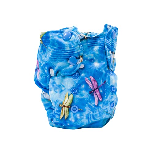 Smart Bottoms No Prep Cloth Diaper for Newborns Born Smart 2.0 – Washable, Reusable – Natural Fiber Interior (Stars Hollow)
