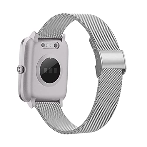 smaate Smart Watch Band compatible with GRV FC1, Fitpolo ID205L, Milanese, Replacement