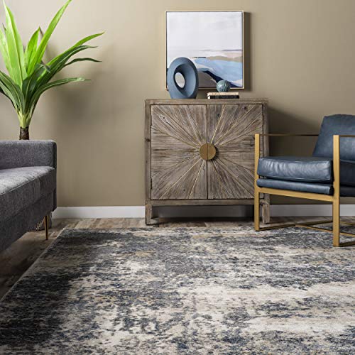 nuLOOM Annora Abstract Area Rug, 8' x 10', Blue