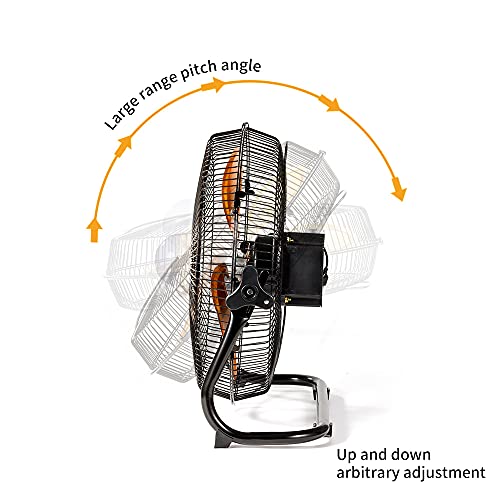 lcocove Battery Operated Fan, Home or Outdoor Dual-use Portable Fan,With 14400mAh Capacity Battery Can Running 5-24 Hours, Design For Camping,Patio,with USB Output For Phone