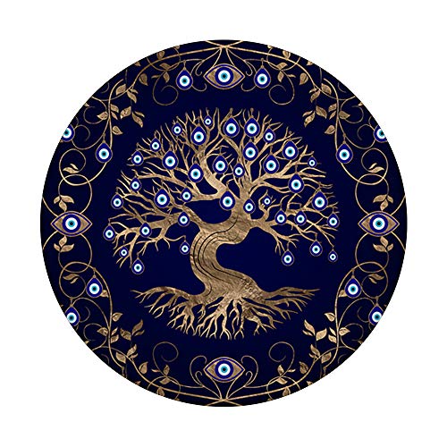 Tree of Life Evil Eye Ornament PopSockets PopGrip: Swappable Grip for Phones & Tablets