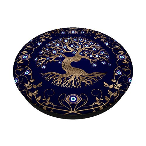 Tree of Life Evil Eye Ornament PopSockets PopGrip: Swappable Grip for Phones & Tablets