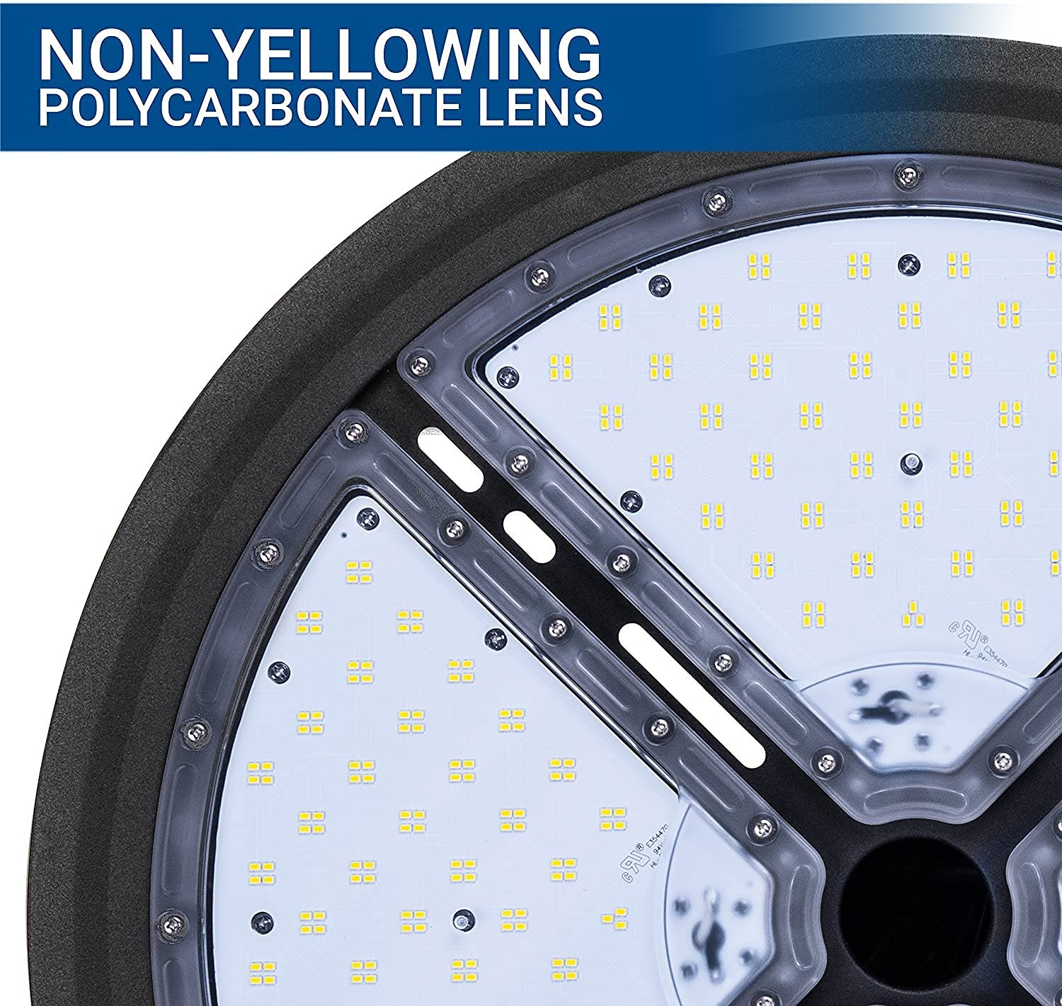 Hyperikon LED UFO High Bay Light 500W (2500 Watt Replacement), Shop and Warehouse Area Lighting, DLC